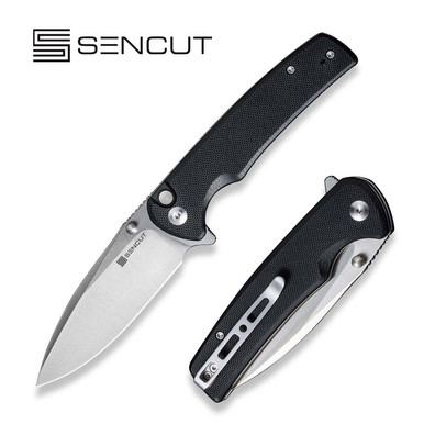 Sencut Knives Sachse Flipper Knife - 3.47" Satin Drop Point Blade ...