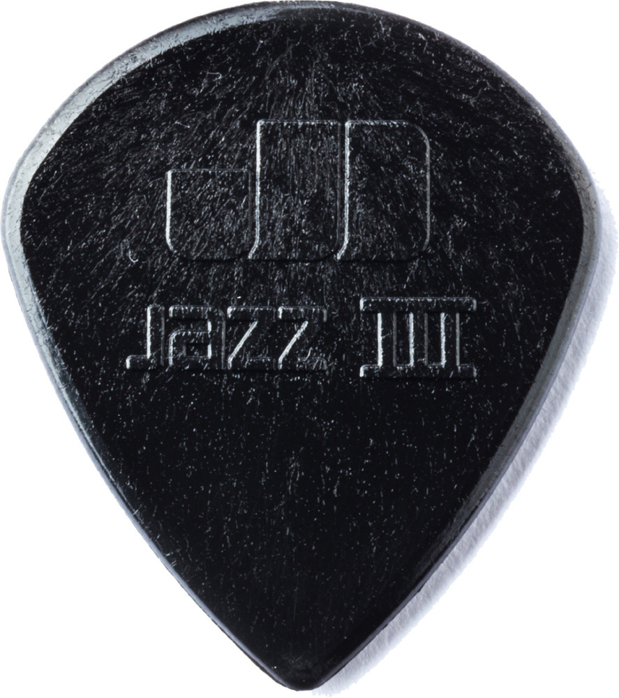 Dunlop Jazz III Sharp Black Stiffo Nylon Guitar Picks 1.38mm 24 Refill Bag