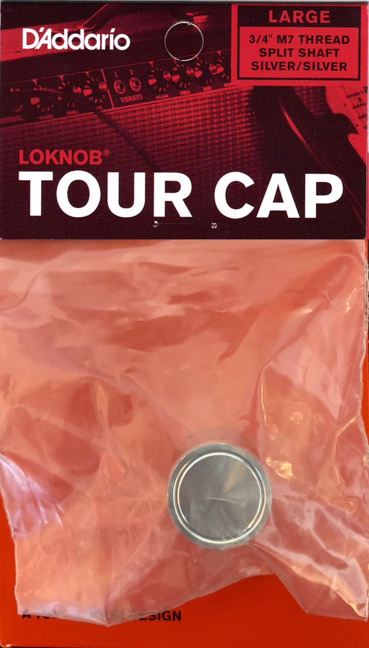 D'Addario LokNob Tour Cap Knob Cover, Large M7 - Silver