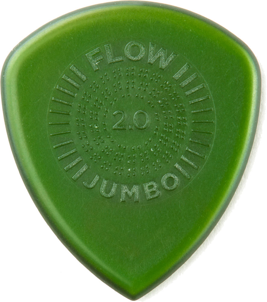 Dunlop Flow Jumbo with Grip Guitar Picks 547 Flow Jumbo 2.0mm 3 Pack