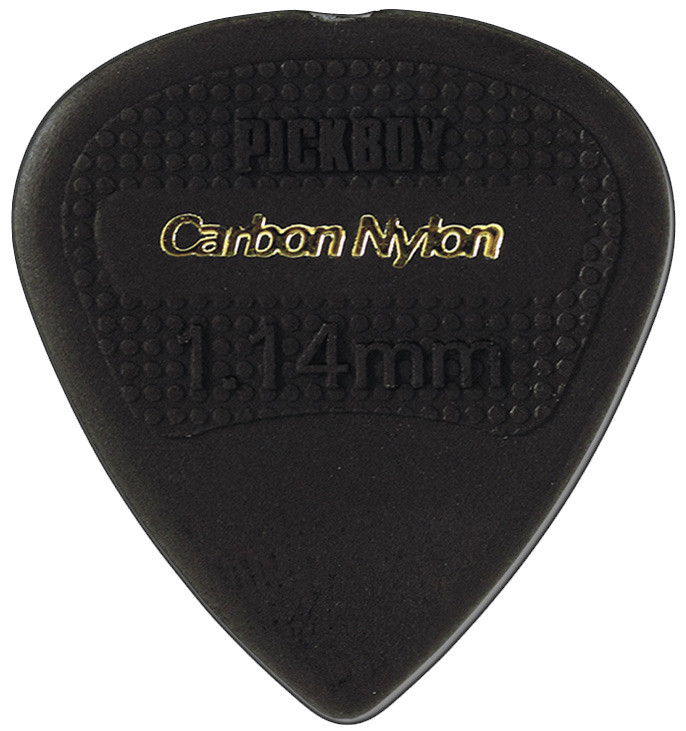 Pickboy Carbon Nylon Edge Sharp Tip Guitar Picks 10 Pack PB200P114 1.14mm