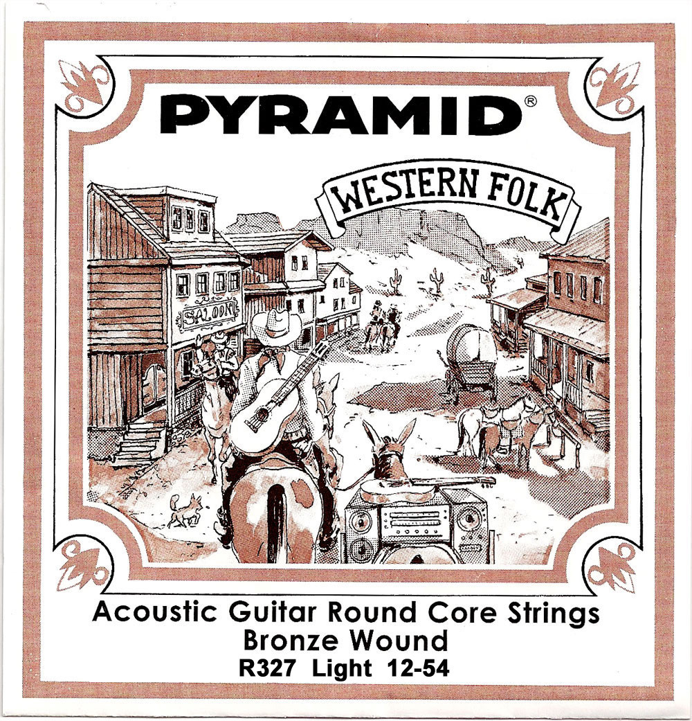 Pyramid Phosphor Bronze Round Core Acoustic Guitar Strings R327 Light 12-54
