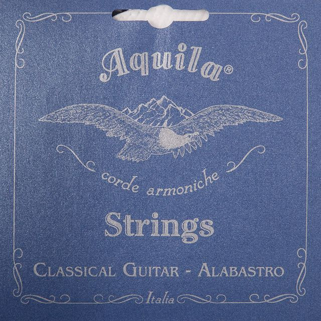 Aquila Alabastro Nylgut Silverplated Classical Guitar Strings 19C ...
