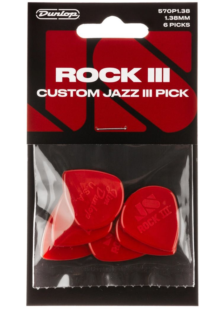 Dunlop Eric Johnson Custom Nylon Jazz III Guitar Picks 6 Pack