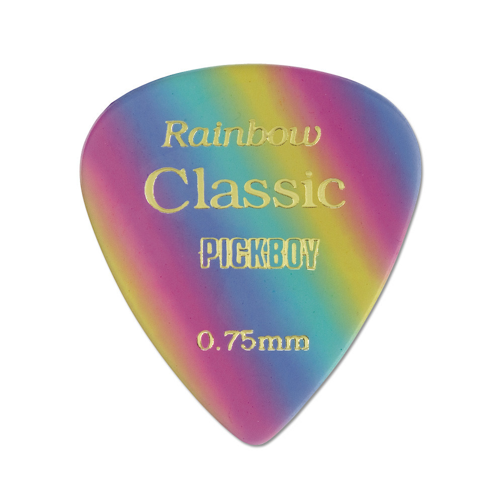 Pickboy Classic Rainbow Guitar Picks 10 Pack PB21P05 Thin .50mm