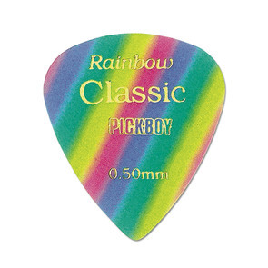 Pickboy Classic Rainbow Guitar Picks 10 Pack PB21P05 Thin .50mm