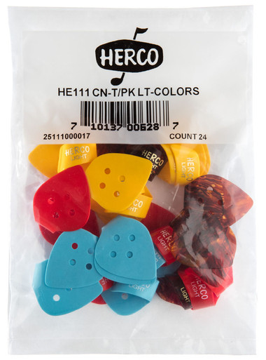 Jim Dunlop Herco Flat Thumbpick Guitar Picks HE111 Light 24 Picks
