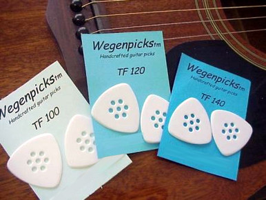 Wegen Triangular Guitar Picks - Set of 2 TF100 White 1.0 mm