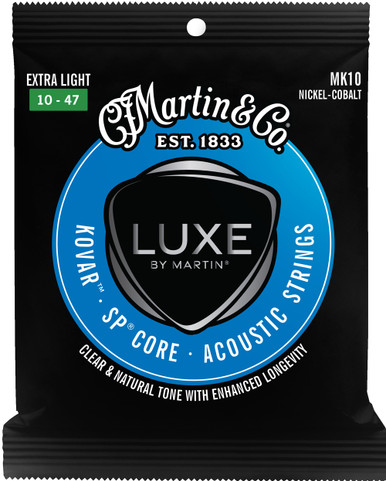Martin MK10 Luxe Nickel Cobalt Kovar Acoustic Guitar Strings Extra ...