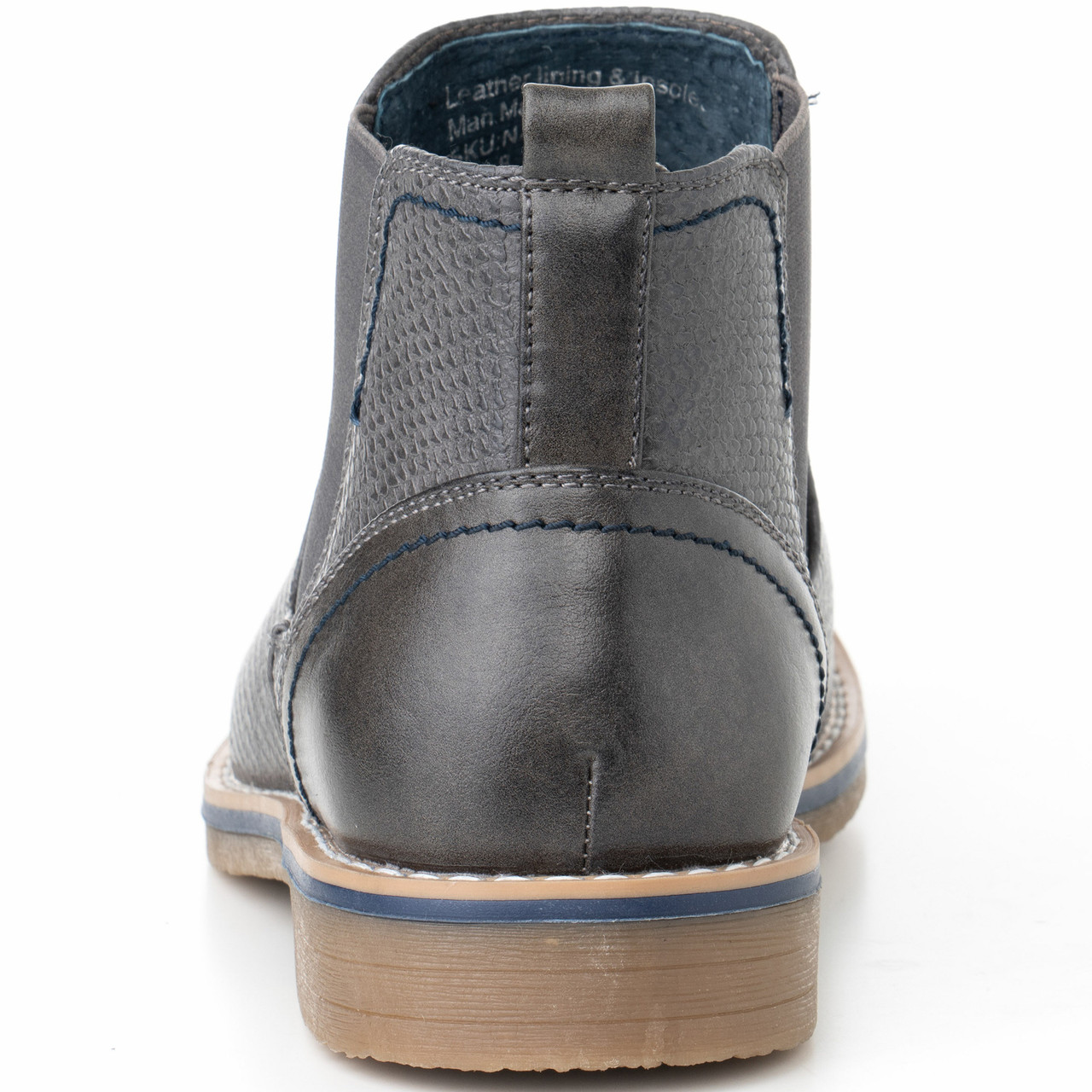 Alpine Swiss Mens Nash Chelsea Boots Snakeskin Ankle Boot Genuine ...