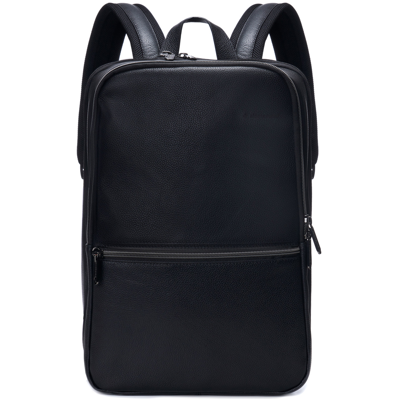 Alpine Swiss Leather Laptop Backpack 15” Notebook Computer Travel Back ...