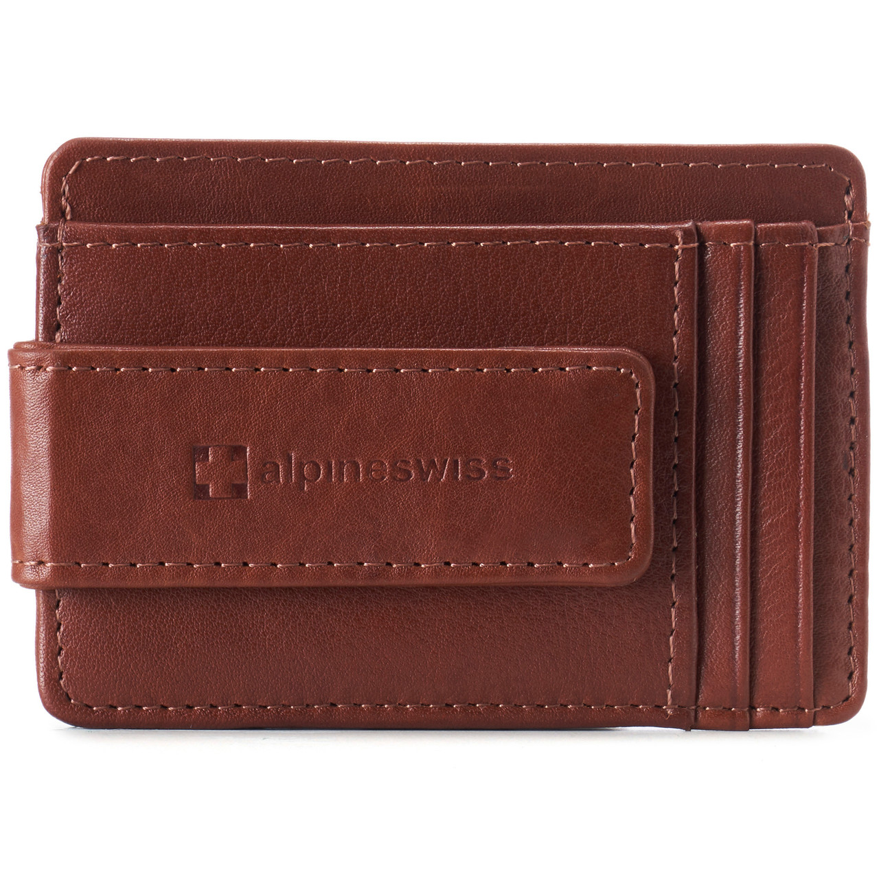 Alpine Swiss Harper Mens RFID Slim Money Clip Front Pocket Wallet ...