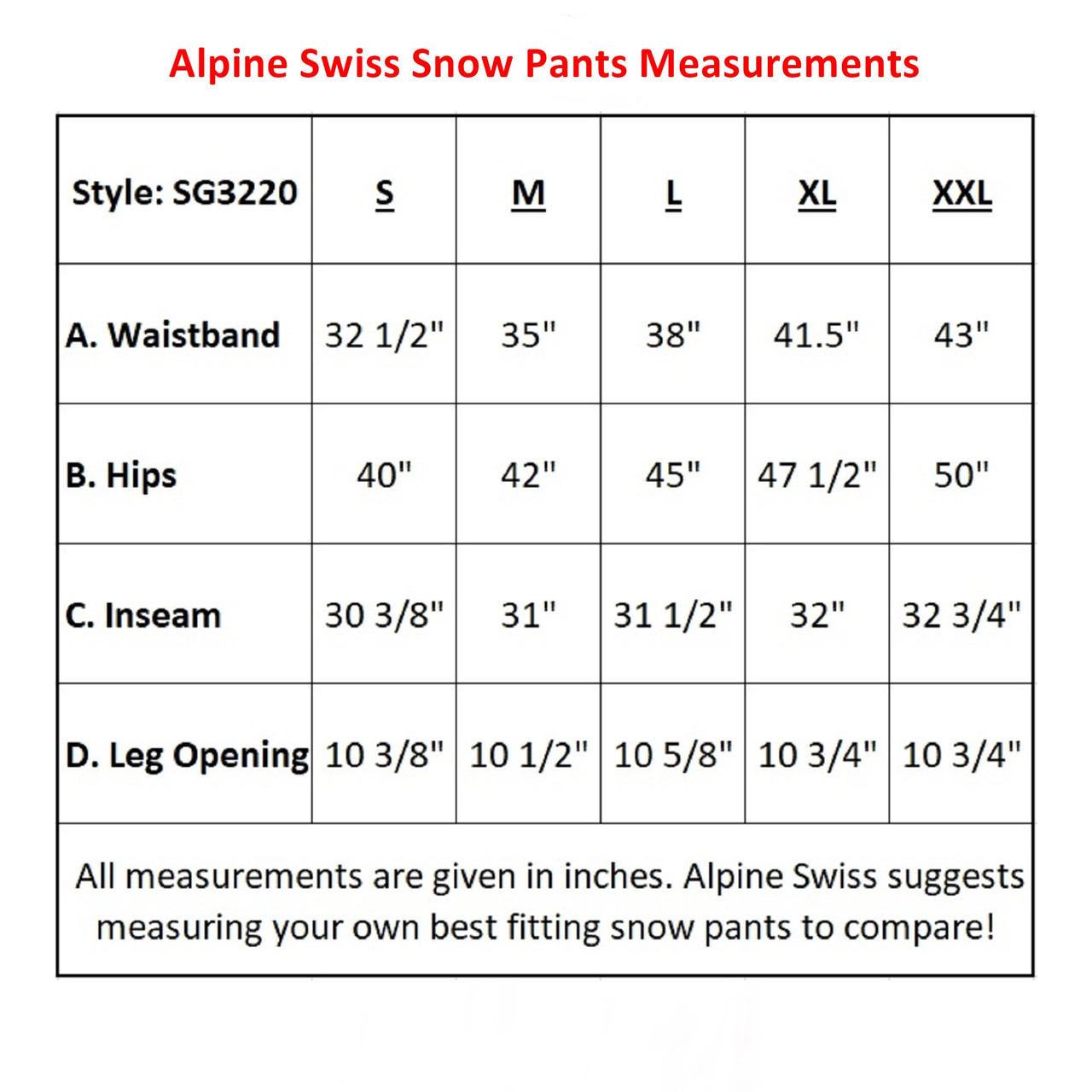Alpine Swiss Mens Waterproof Ski Snowboarding Pants Insulated Winter ...