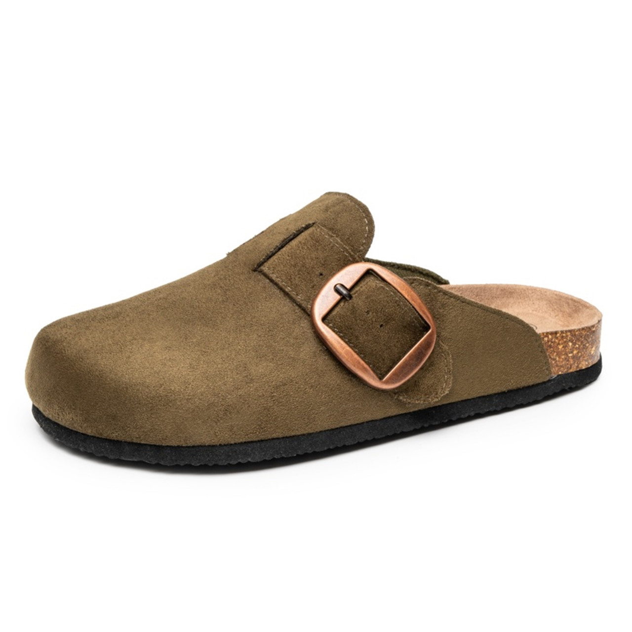 Alpine Swiss Edith Womens Clogs Cork Footbed Slippers Mules Slip On ...