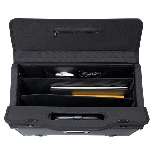 Alpine Swiss Rolling Briefcase Work Overnight Travel Bag Dual Locks ...