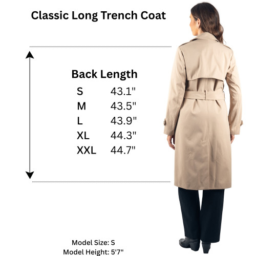 Alpine Swiss Carla Womens Waterproof Rain Trench Coat Long Rain Jacket ...