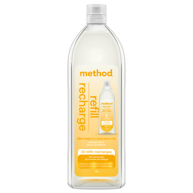 method super shine liquid dish soap 3x refill, powered by enzymes ...