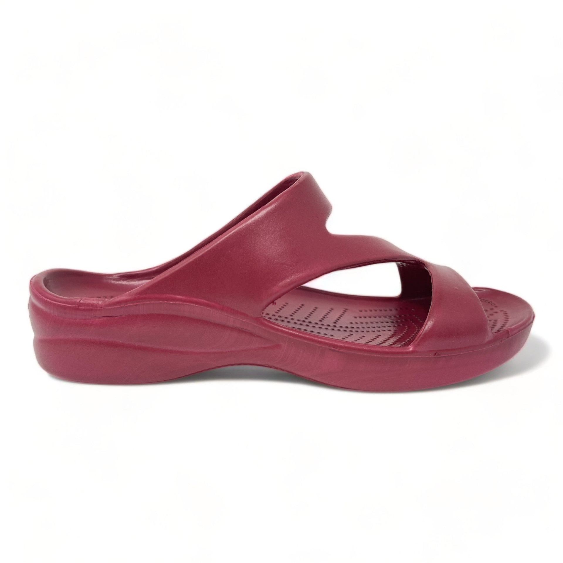 Dawgs Women's Z Sandals - Burgundy