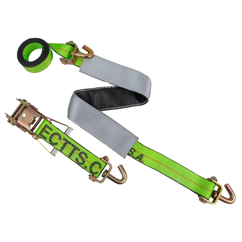 10 ft. Ratchet Strap w/Swivel J Hooks & Grip Sleeve | ECTTS