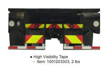 Jerr-Dan Rear Reflective Tape Decal Kit (New Version)