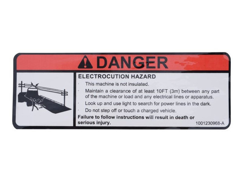Electrocution Danger Car Decal | Jerr-Dan