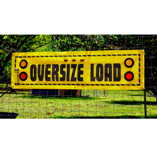 8 ft. Wide Lighted Oversize Load Banner | TowMate