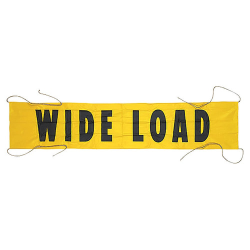 Oversize Load Banner with 4 Ropes 14 in. x 6 ft. | ECTTS