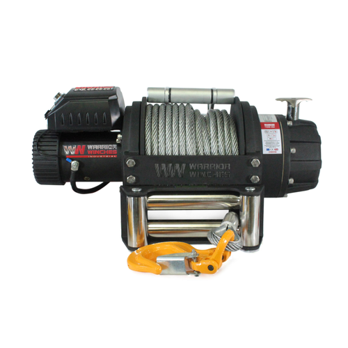 T1000-2200 25k lbs 12v Military Winch Steel Cable | Warrior