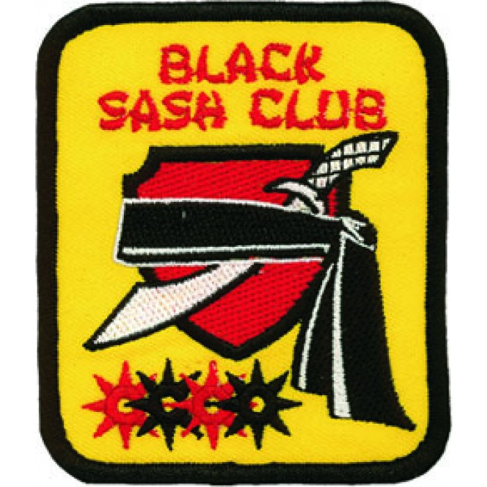 Black Sash Club Patch - Pack of 5 | UniformsForMartiaArts.com