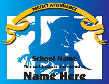 Perfect Attendance Certificate - CER-67 - Pack of 10 ...
