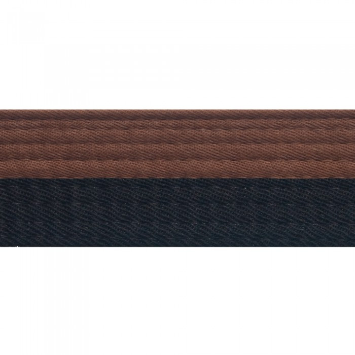 Brown Half and Half Martial Arts Rank Belt | UniformsForMartialArts.com