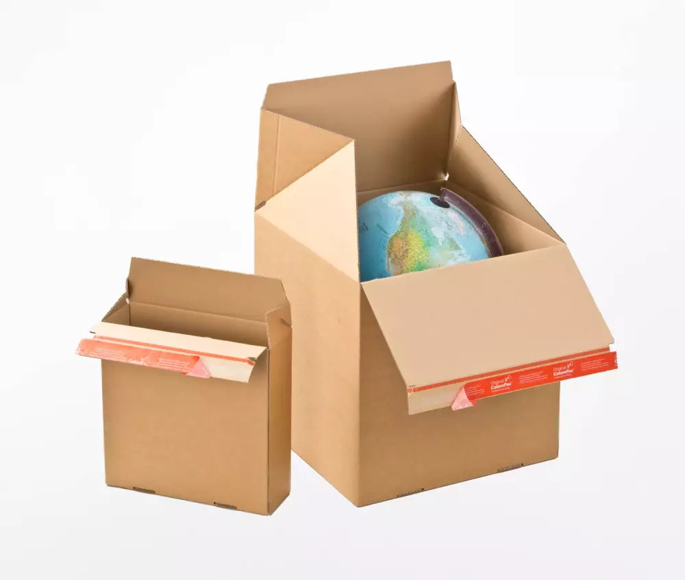 Colompac Fast Assembly Boxes - 305 x 228 x 70-160 mm - Small Parcel If ...