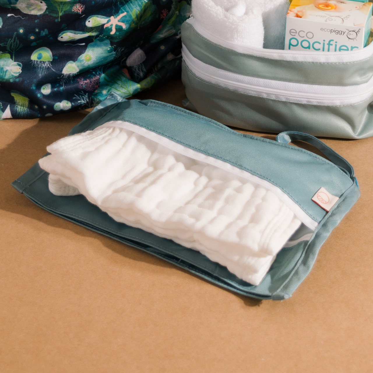 Nestling Reusable Wipes Bag