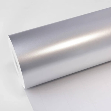 High Gloss Crystal Silver Metallic Vinyl Wrap | TeckWrap UK