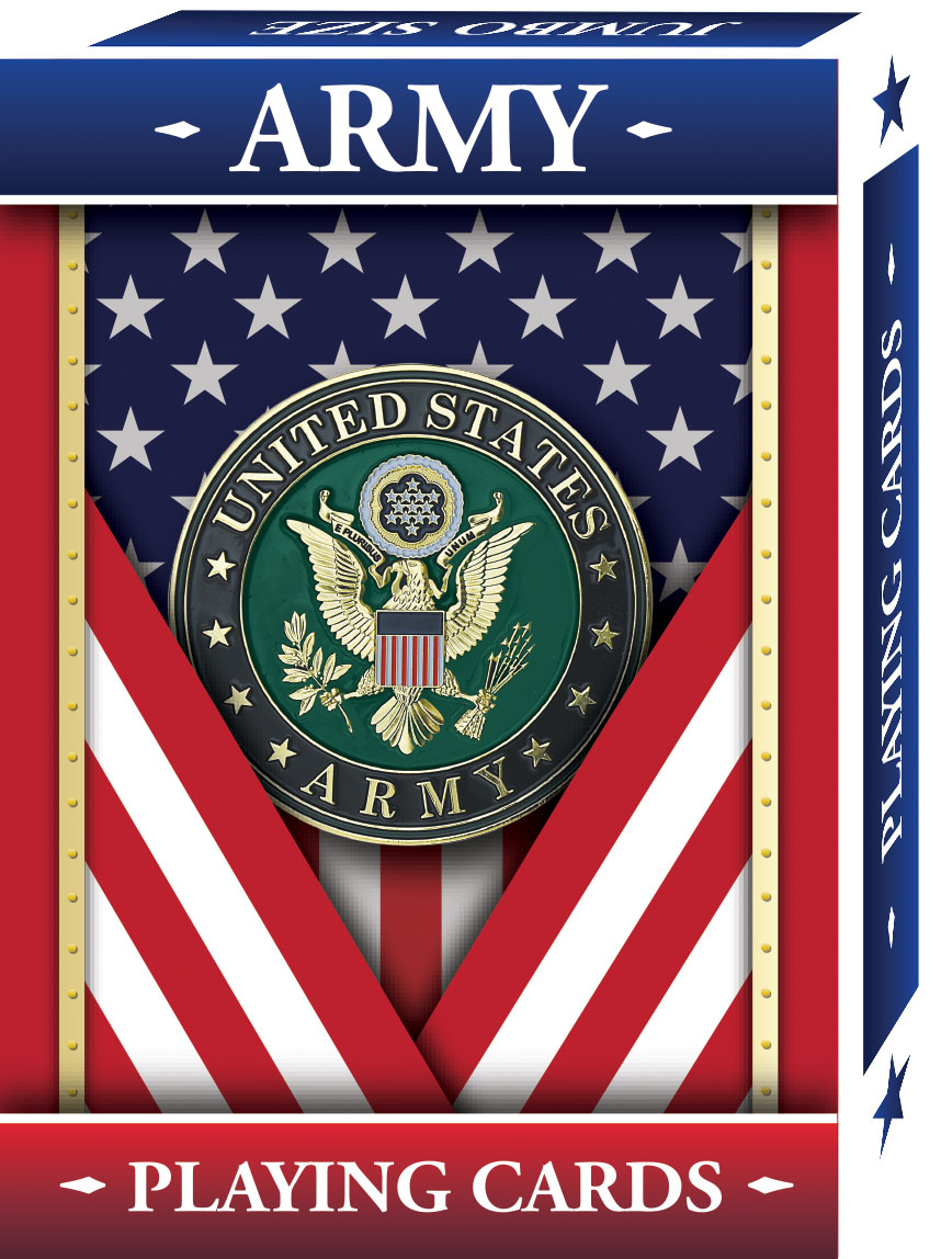 United States Army Playing Cards - Officially Licensed Military Seal ...