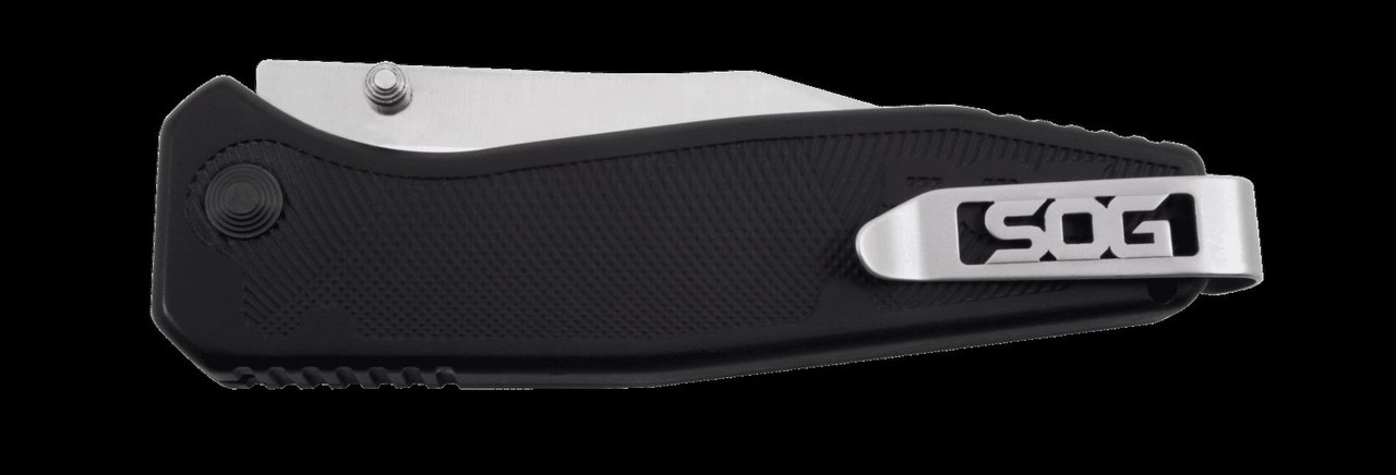 NEW SOG Flare Assisted Opening Folding Knife Clip Point Reversible ...