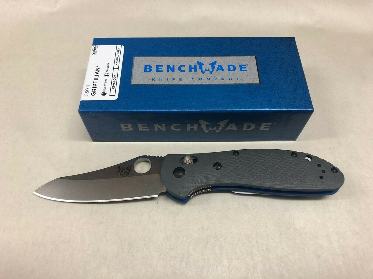 Benchmade 550-1 Griptilian G10 Handle CPM-20CV Folding Knife Axis ...