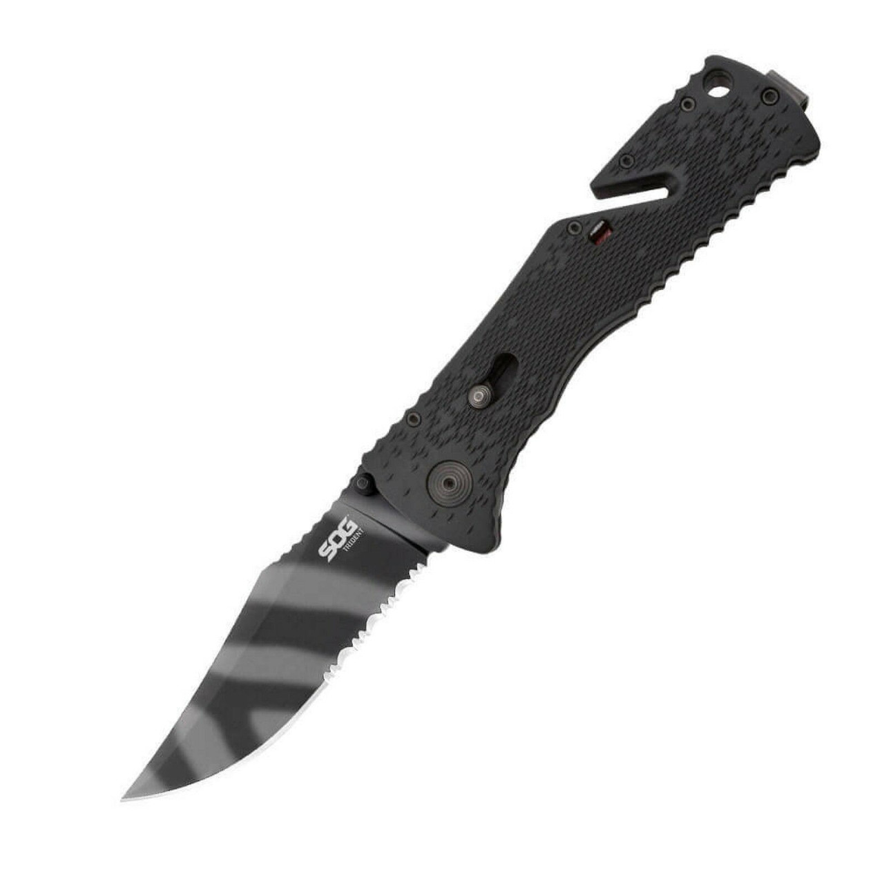 NEW SOG Trident Assisted Opening Folding Knife Tigerstripe Clip Point ...