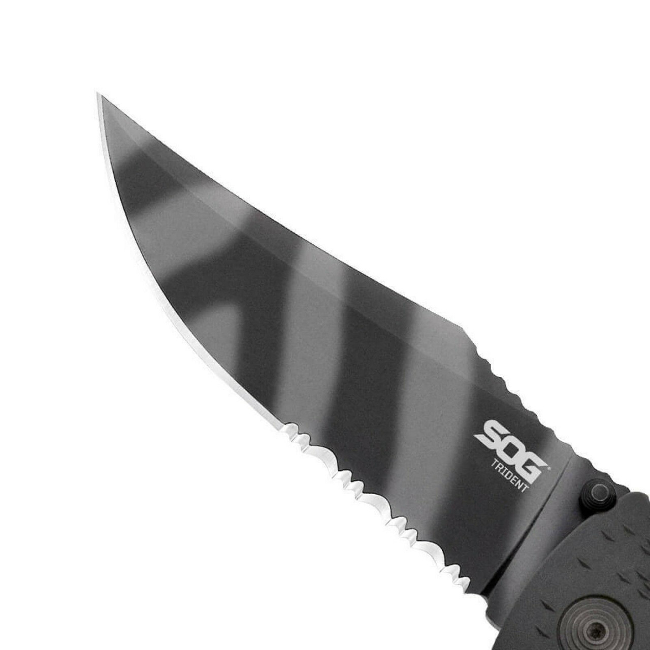 NEW SOG Trident Assisted Opening Folding Knife Tigerstripe Clip Point ...