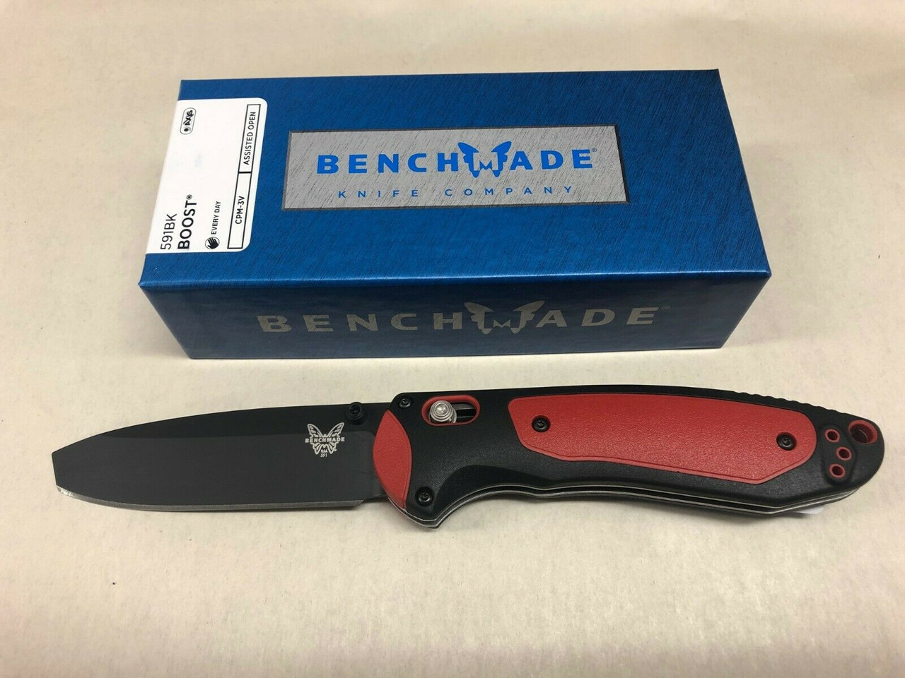 NEW Benchmade 591BK Boost Axis Assist Assisted Opening Folding Knife ...