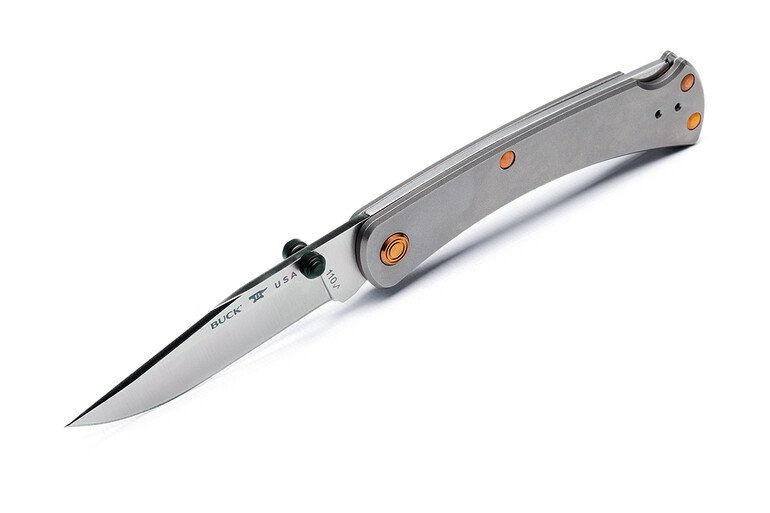 Buck 110 Titanium Slim Pro TRX Limited Edition S45VN Blade 0110GYSLE1-B ...