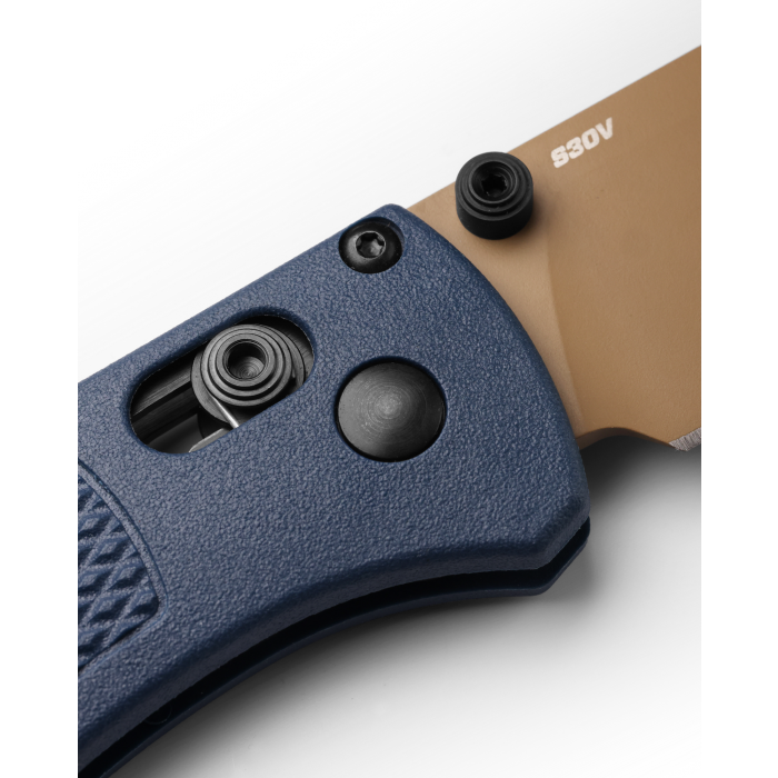 Benchmade 535FE-05 Bugout CPMS30V Flat Earth Blade Crater Blue Handle ...