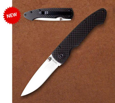 Stone River Gear Ceramic Folding Knife with Carbon Fiber Handle SRG2CFW ...
