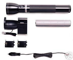 European Maglite Mag Charger LED Rechargeable Flashlight 643 Lumens ...