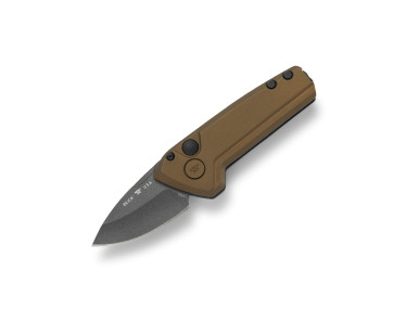Buck 839 Mini Deploy Burnt Bronze Push Button Automatic Knife - Big Sky ...