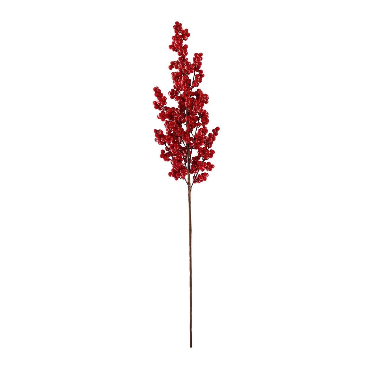 Small Red Berry Spray Stem for Decorative Arrangements (62cm)