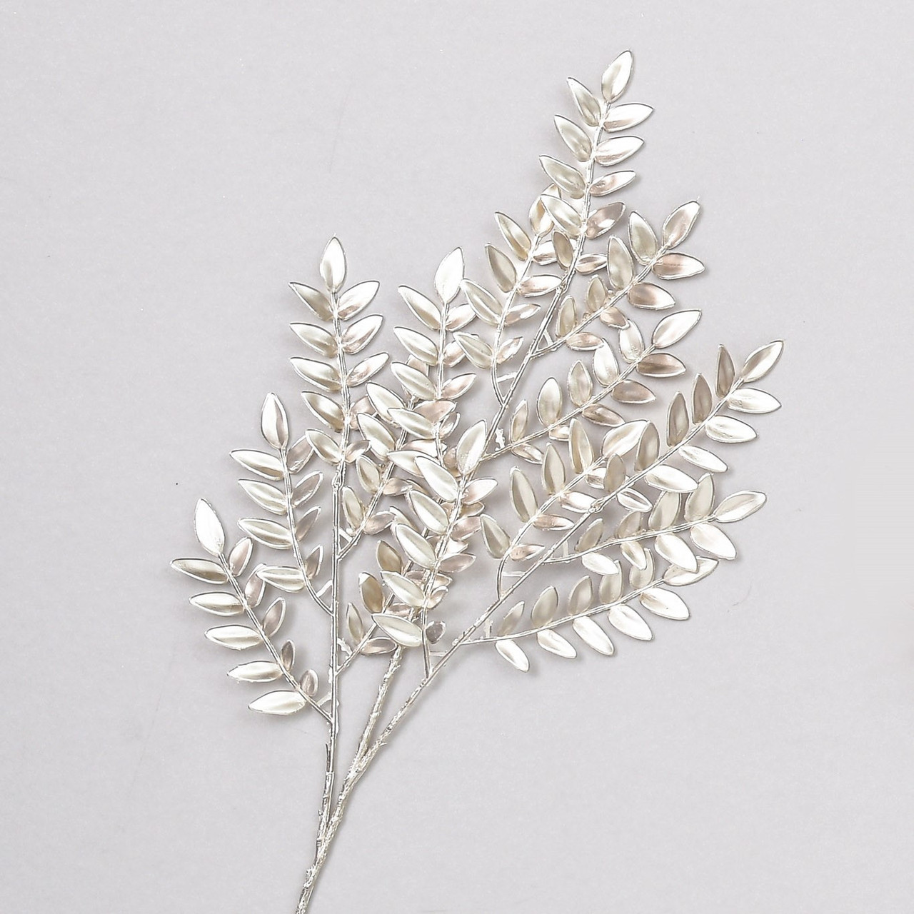 Champagne Box Leaf Spray - Elegant Faux Greenery (66cm)