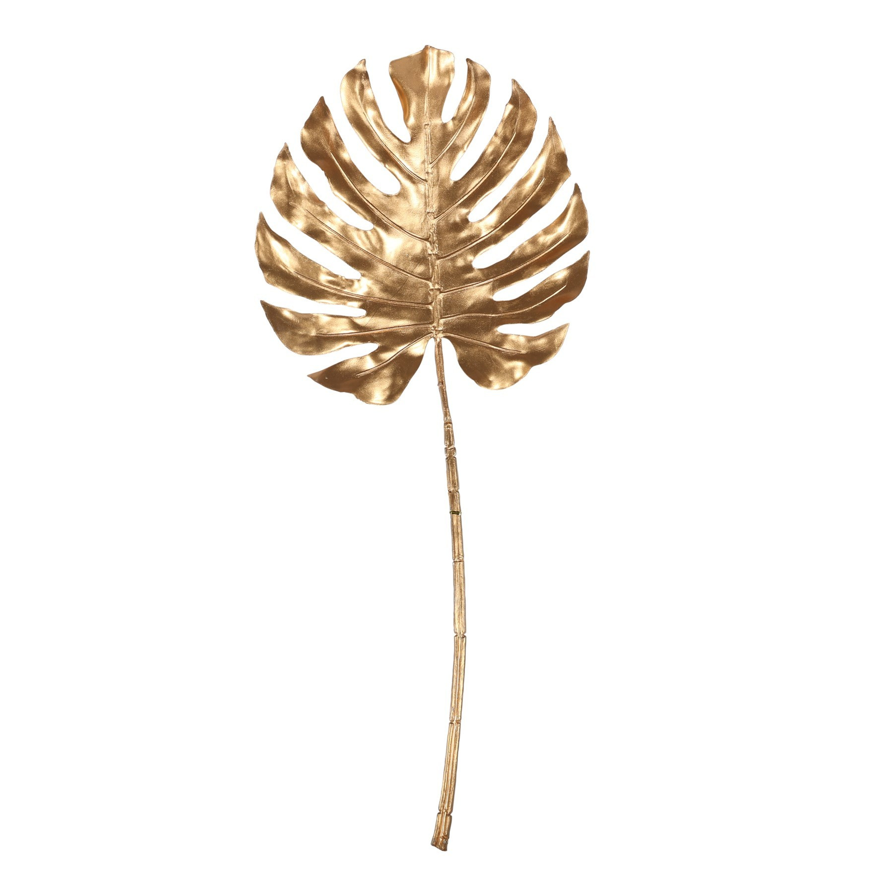 Gold Monstera Leaf Decorative Piece (H90 x 40cm)