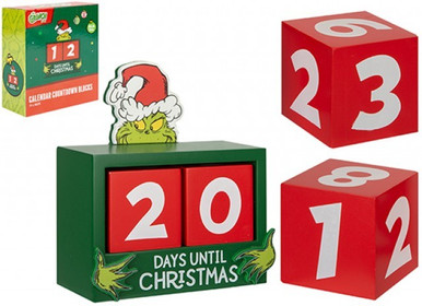 Festive Grinch Countdown Blocks for Christmas