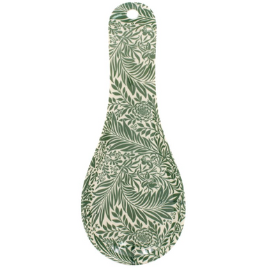 Elegant Larkspur Ceramic Spoon Rest for Kitchen Utensils